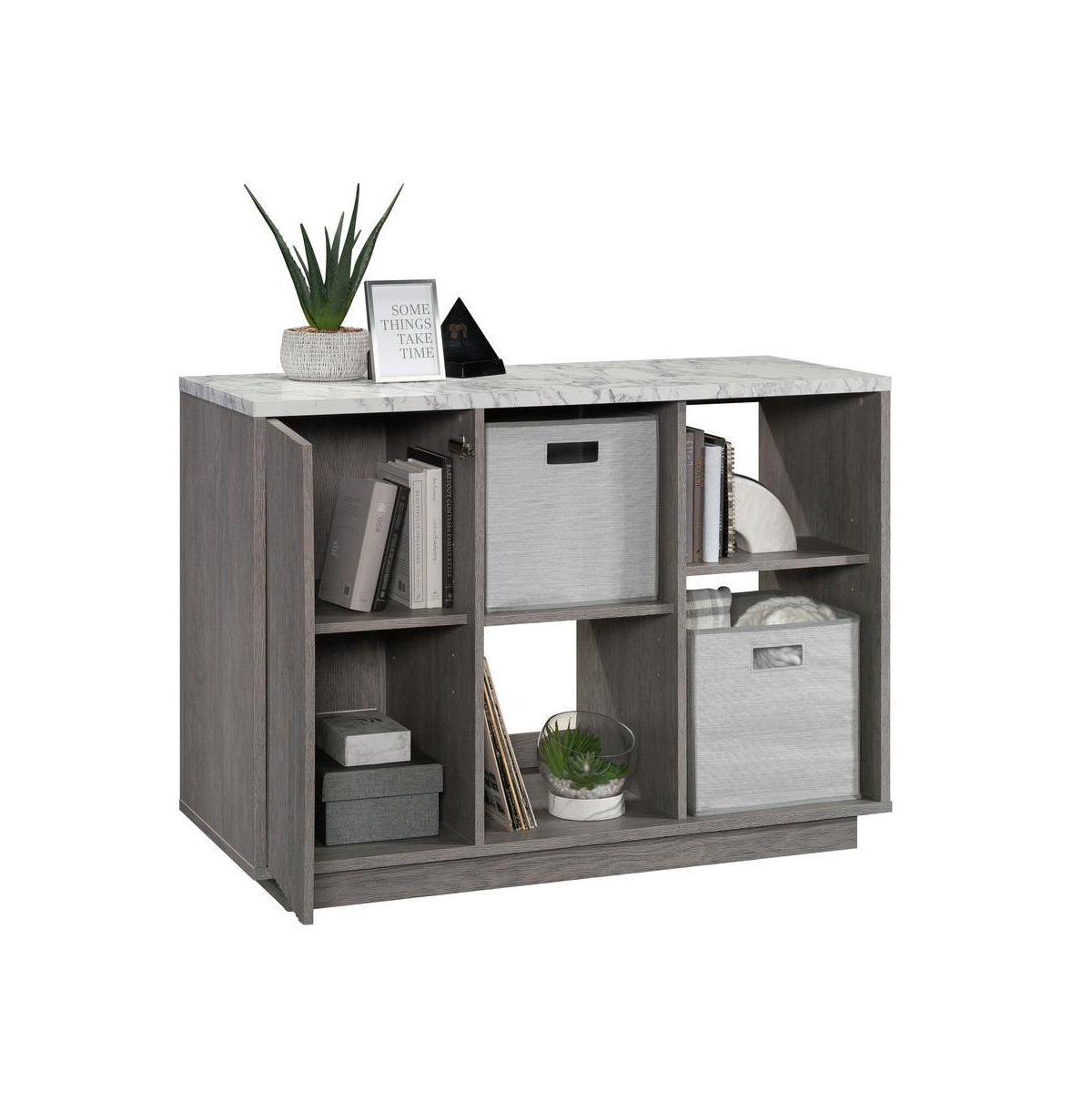 Click here for Sauder East Rock Storage Cabinet - Ashen oak prices