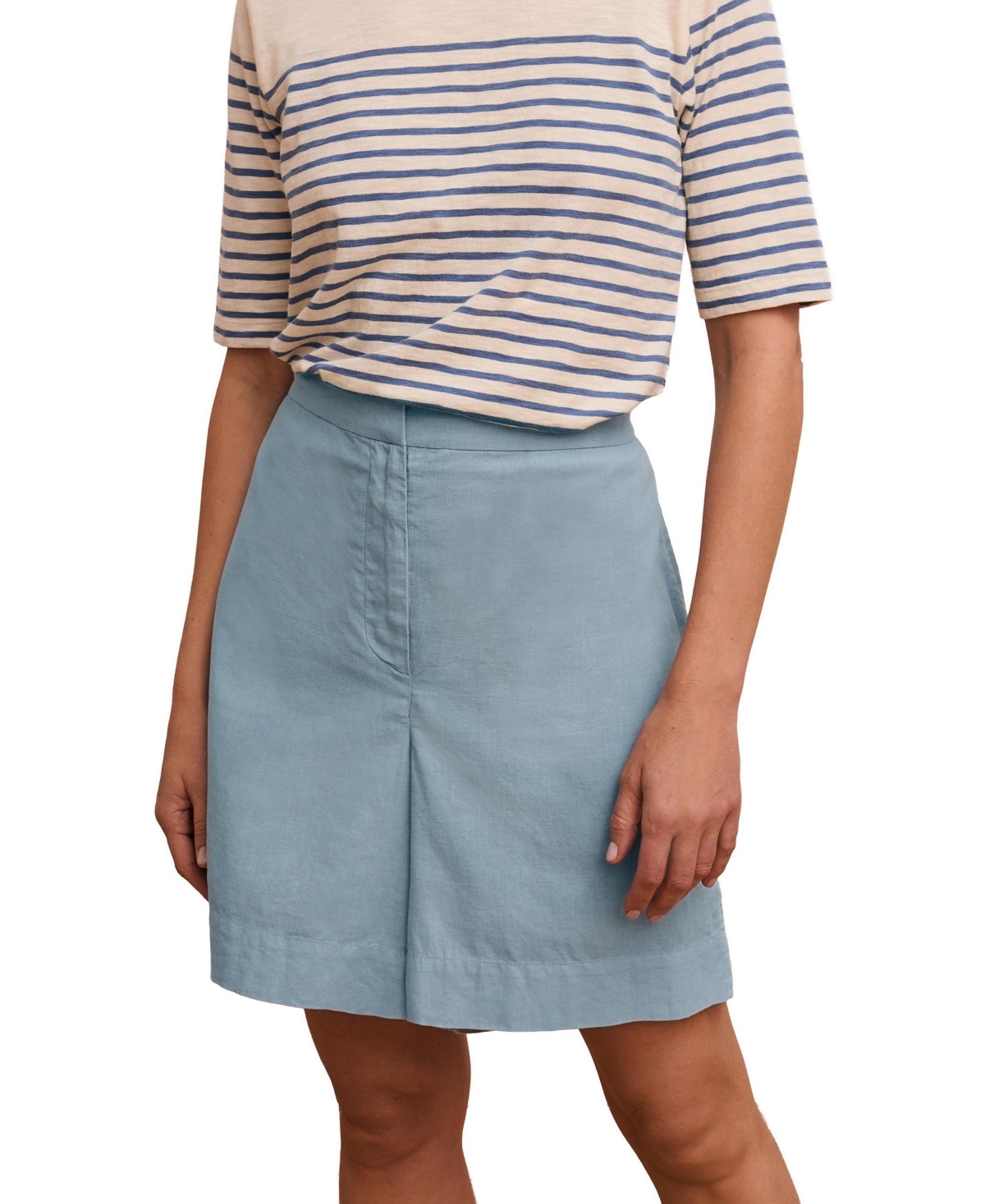 Click here for Celtic & Co. Womens Summer City Short - Chalk blue prices