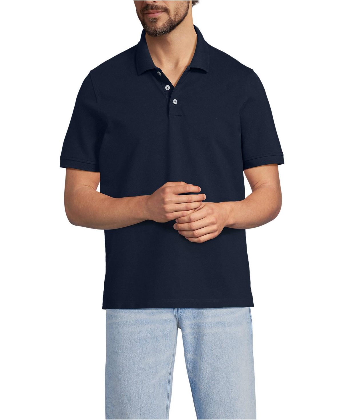 Click here for Lands End Mens Short Sleeve Performance Mesh Pique... prices