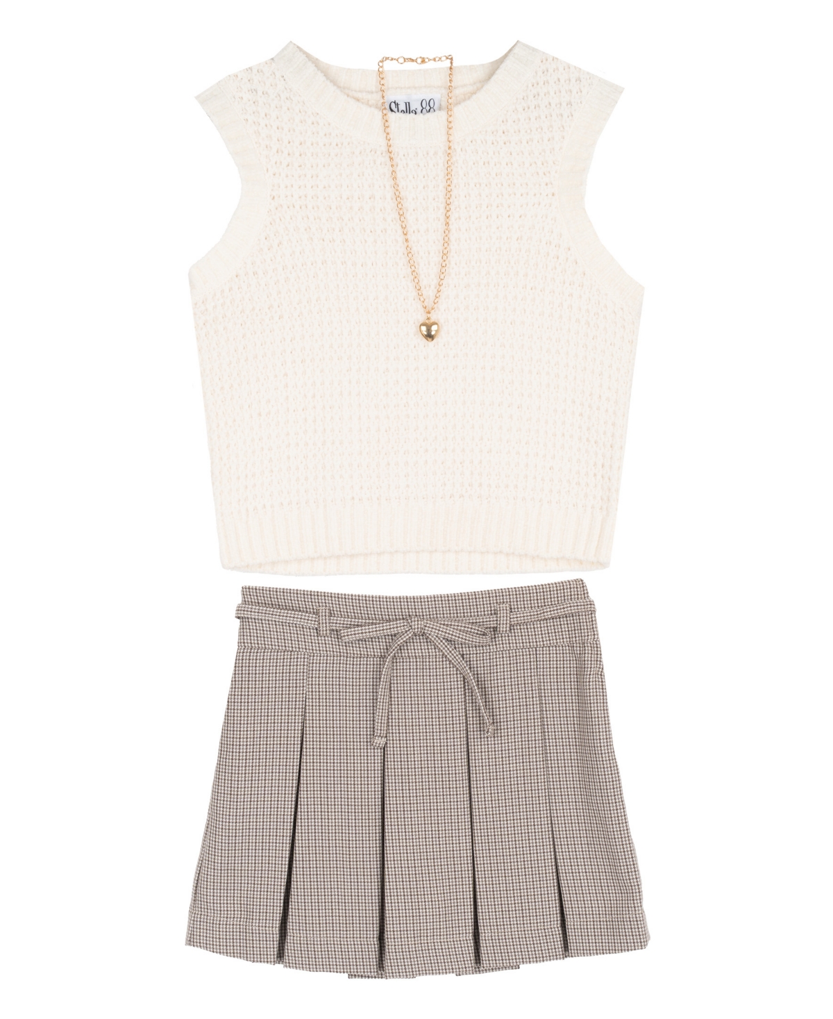 Click here for Rare Editions Girls 7-16 Sleeveless Sweater and Sk... prices