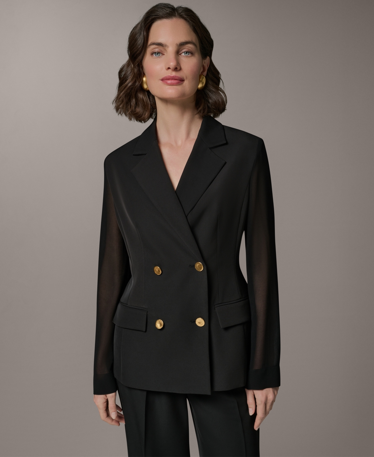 Click here for Donna Karan New York Womens Double Breasted Long-S... prices