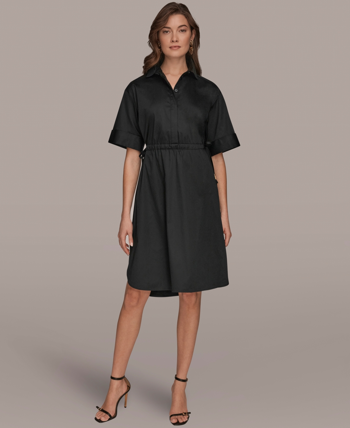 Click here for Donna Karan Weekend Womens Collared Drawstring Wai... prices