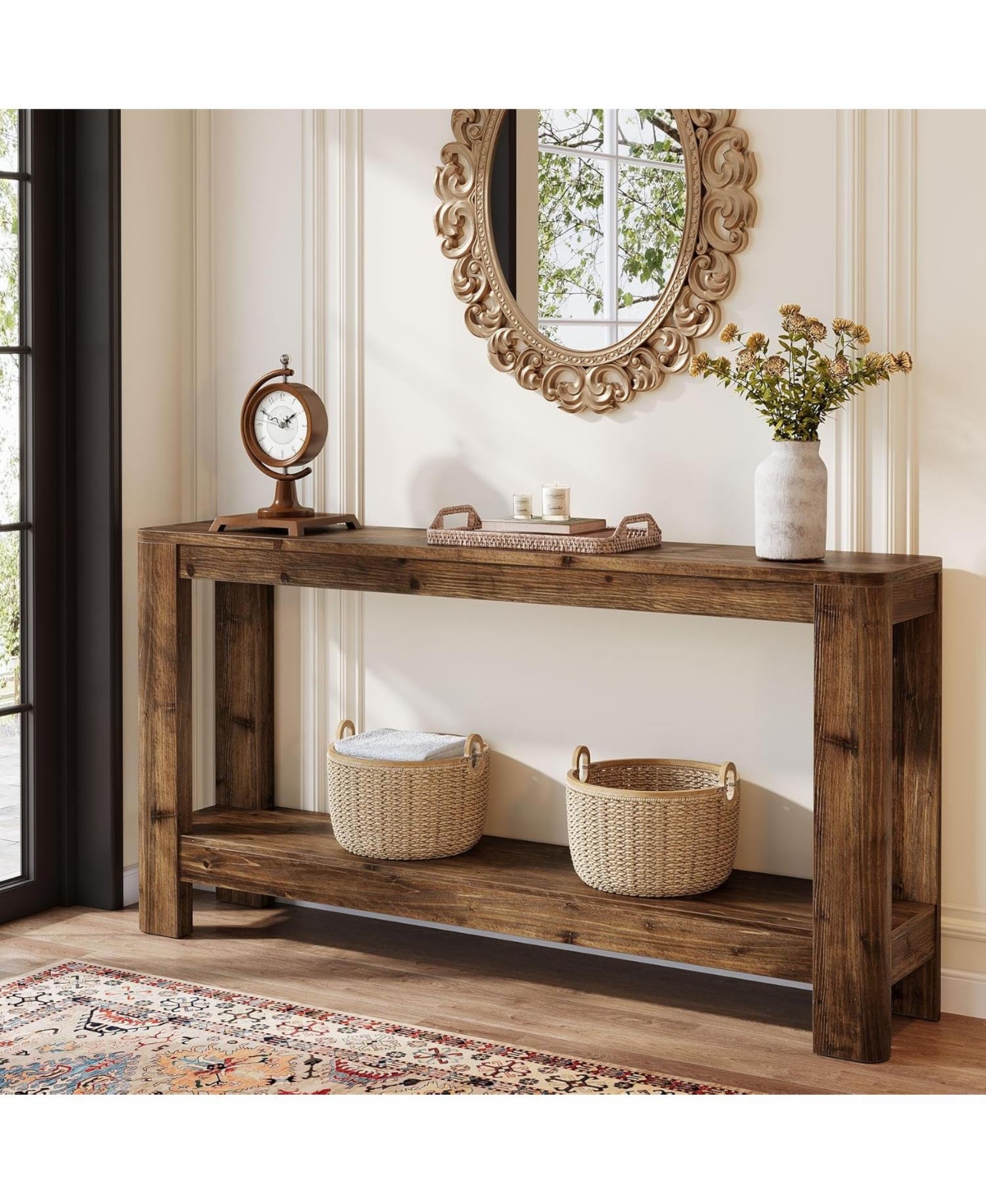 Click here for Tribesigns Solid Wood Console Table for Entryway... prices