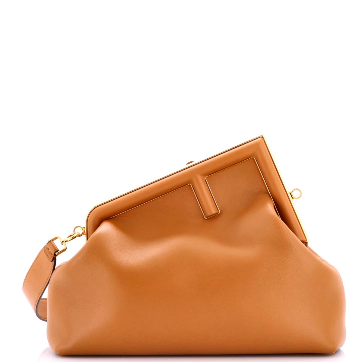 Click here for Pre-Owned Fendi Medium First Bag Leather - Brown prices