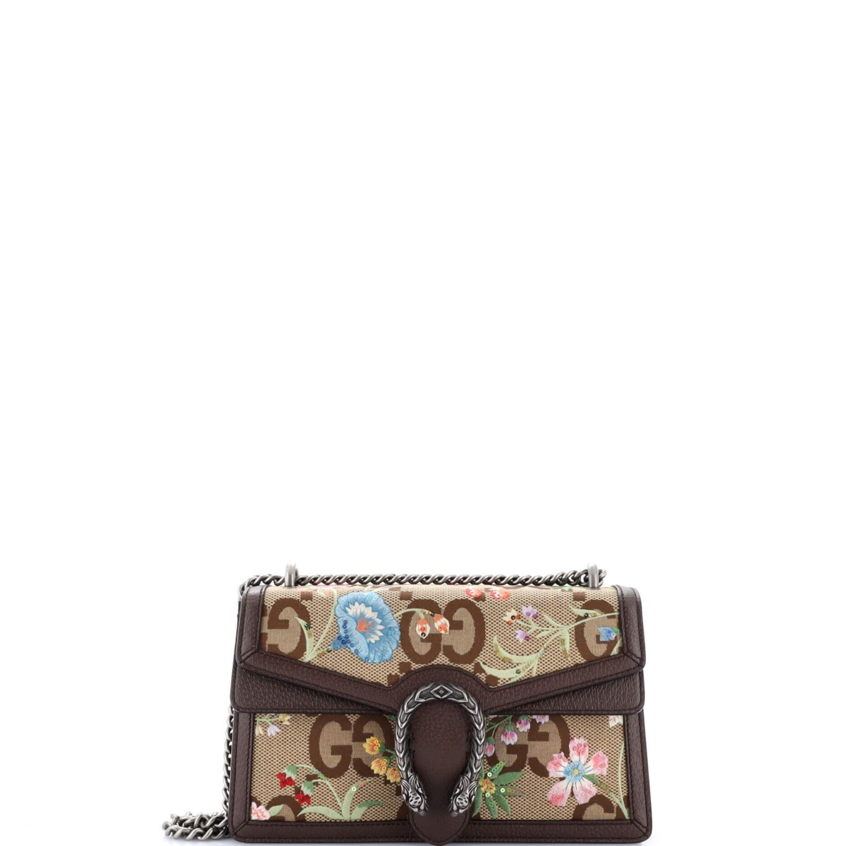 Click here for Pre-Owned Gucci Small Dionysus Bag Embroidered Jum... prices