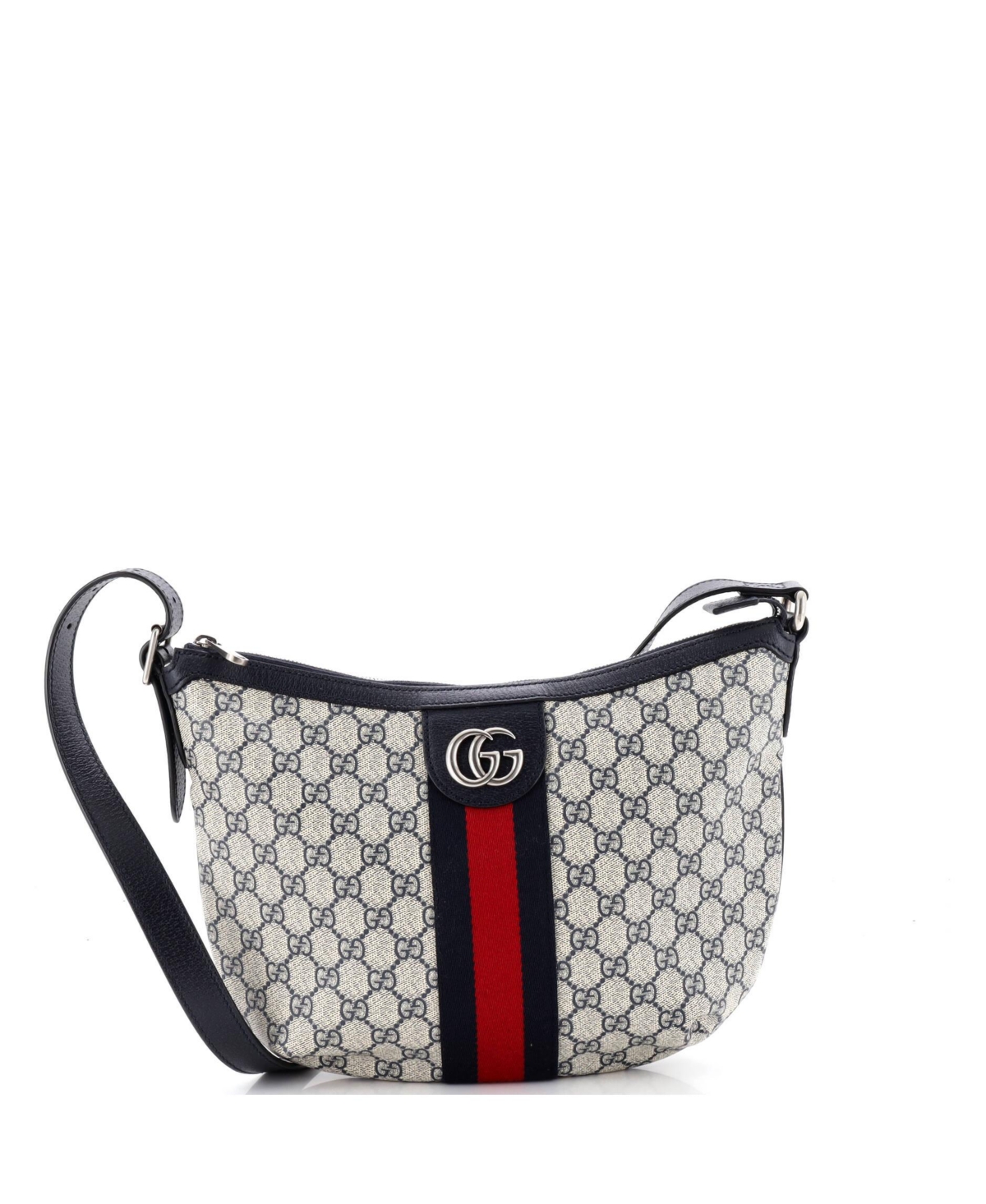 Click here for Pre-Owned Gucci Small Ophidia Half Moon Hobo Gg Co... prices