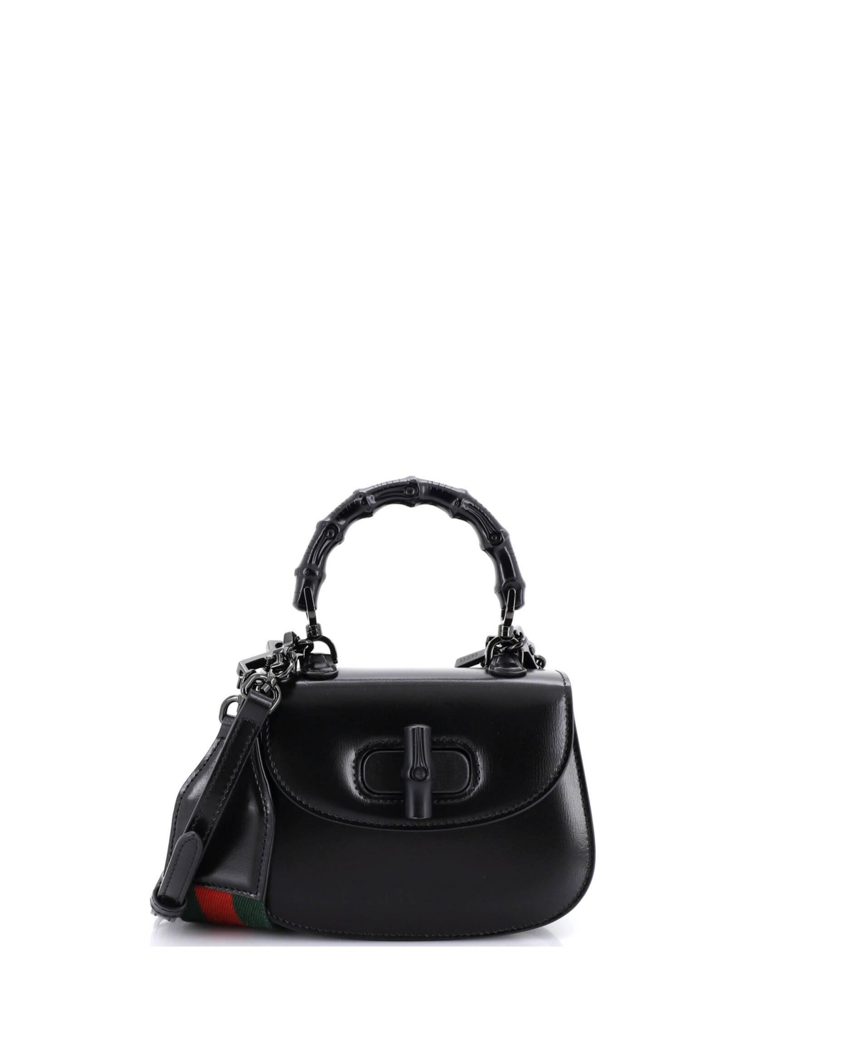 Click here for Pre-Owned Gucci Mini Bamboo 1947 Top Handle Bag Le... prices