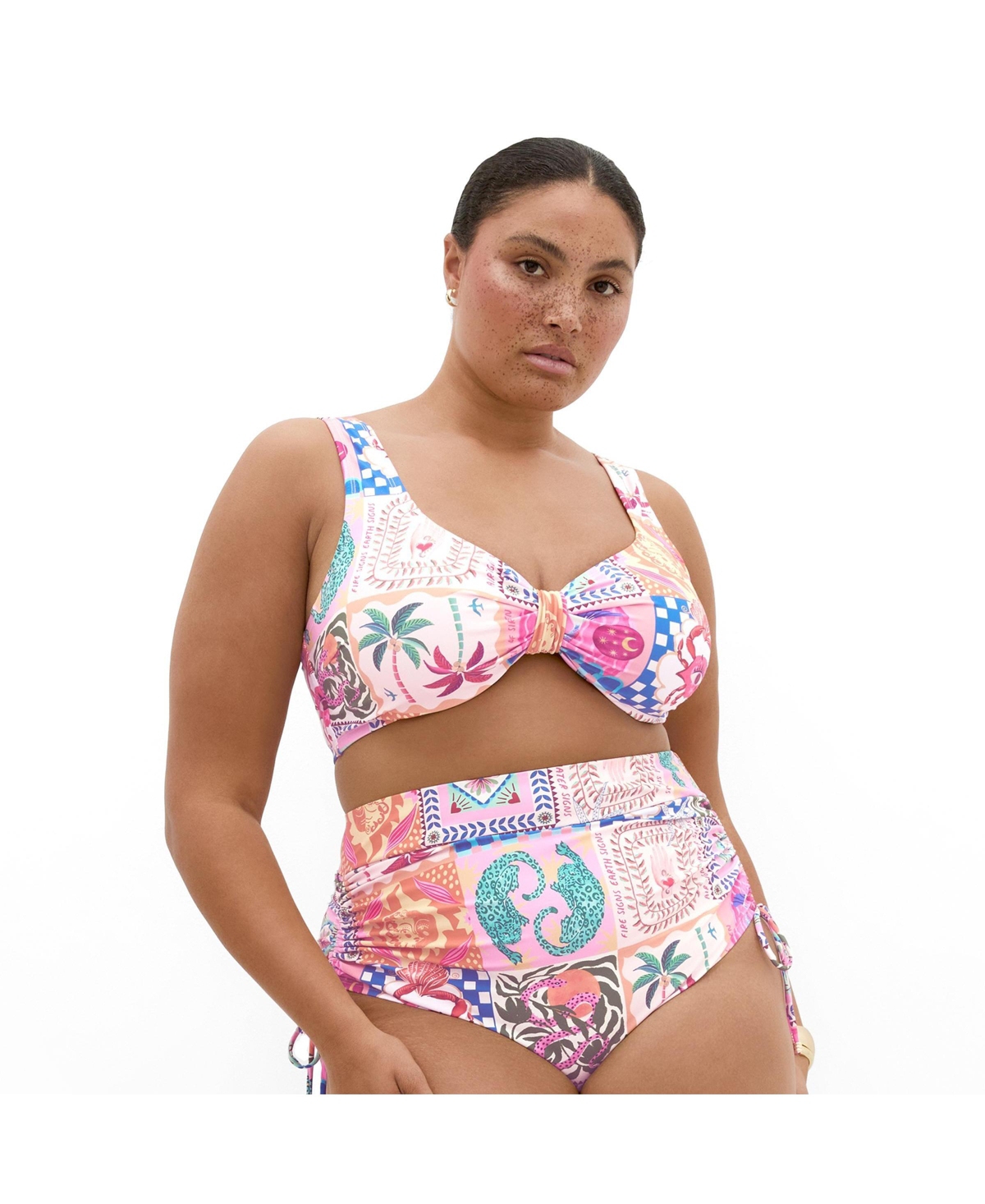 Click here for City Chic Womens Positano Print Underwire Bikini T... prices