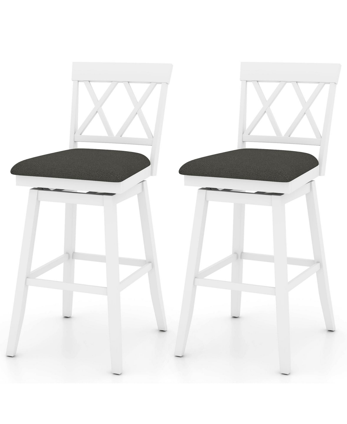 Click here for Sugift 29 Inches Set of 2 Swivel Bar Stools Counte... prices