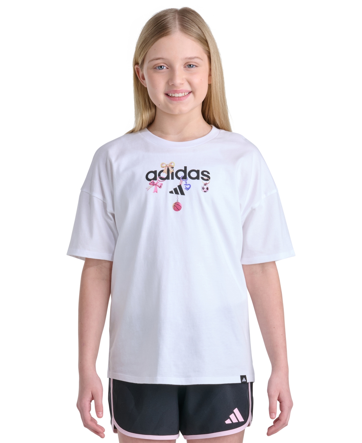 Click here for adidas Girls 7-16 Short-Sleeve Boyfriend T-Shirt -... prices