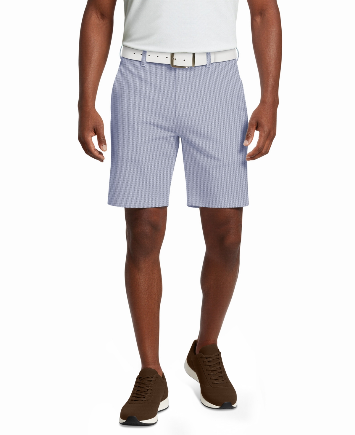 Click here for Pga Tour Mens Micro Geo Print Golf Shorts - Grapem... prices