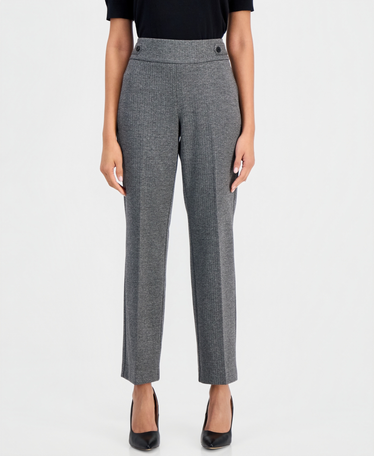 Click here for Anne Klein Essentials Petite Pull-On Cropped & Ank... prices