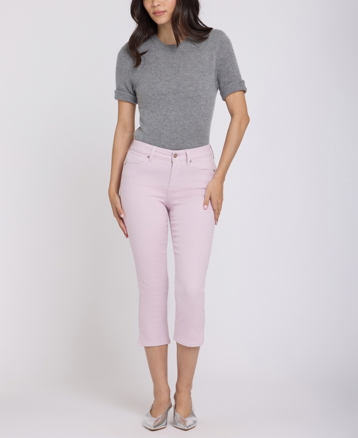 Click here for Nydj Womens Chloe High-Rise Capri Jeans - Light Li... prices