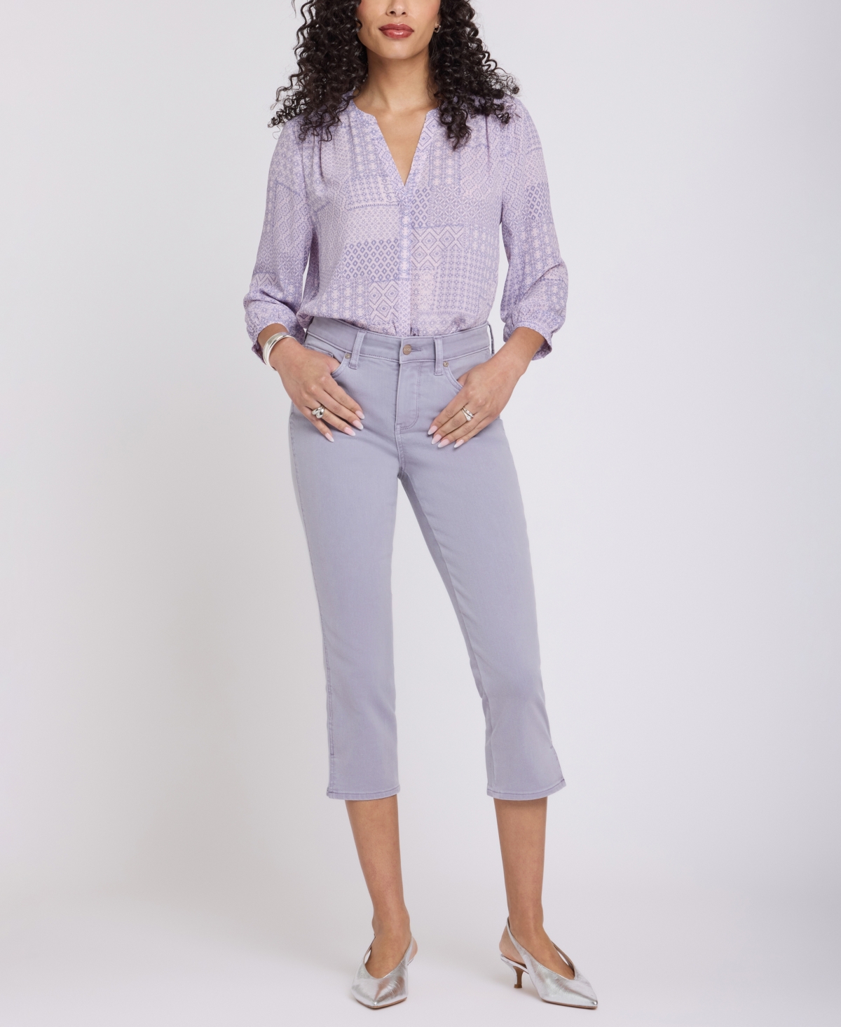 Click here for Nydj Womens Chloe High-Rise Capri Jeans - Vintage... prices