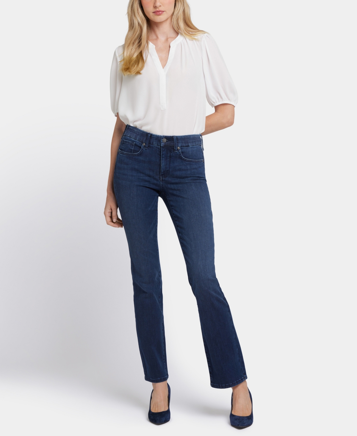 Click here for Nydj Womens Waist-Match Marilyn Straight Jeans - B... prices