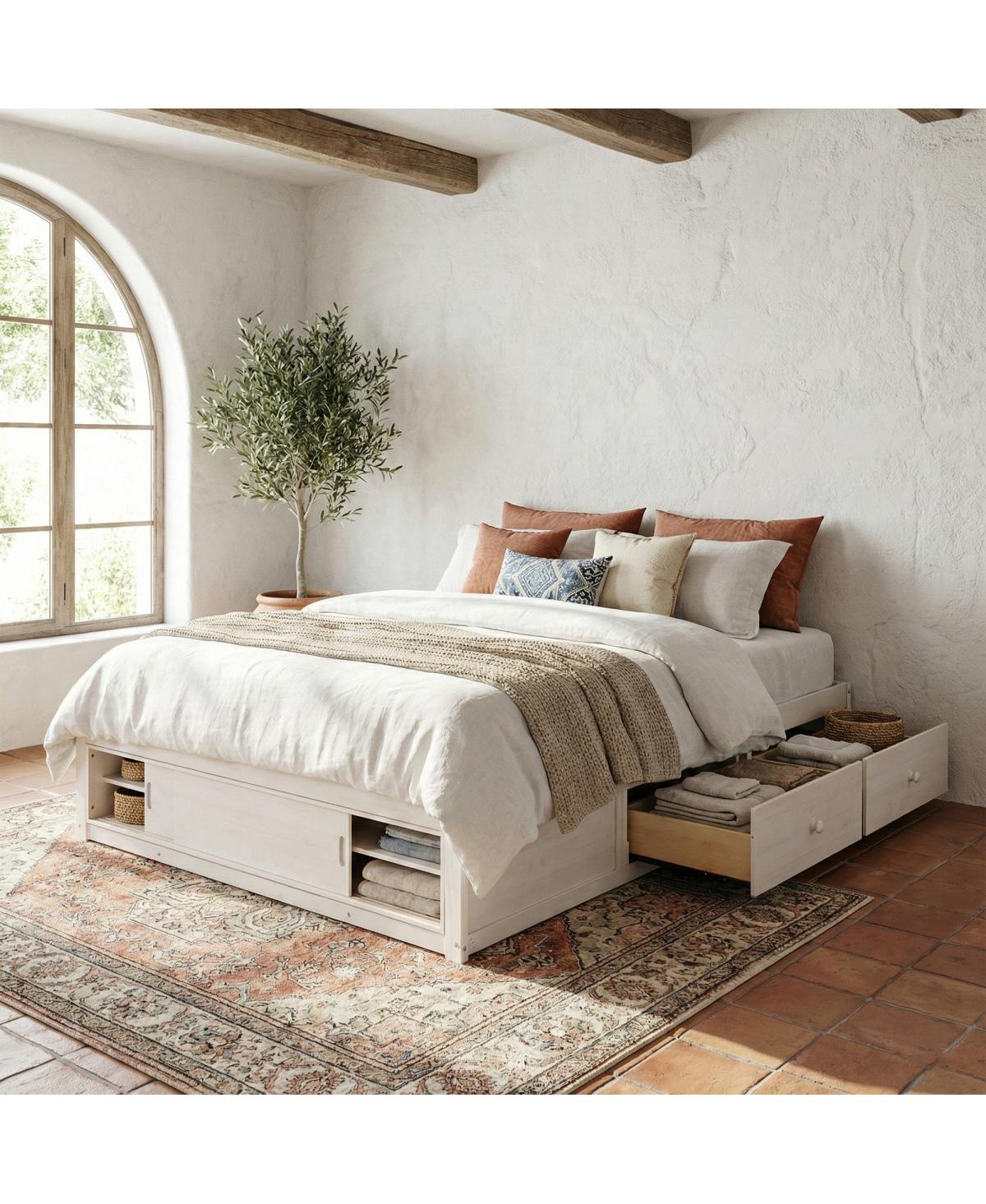 Click here for Streamdale Furniture Queen Platform Bed w/ 4 Drawe... prices