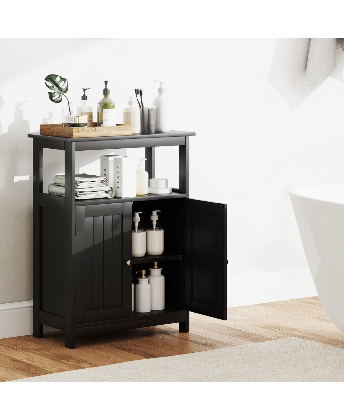 Click here for sumyeg Bathroom Floor Storage Cabinet with Open Co... prices