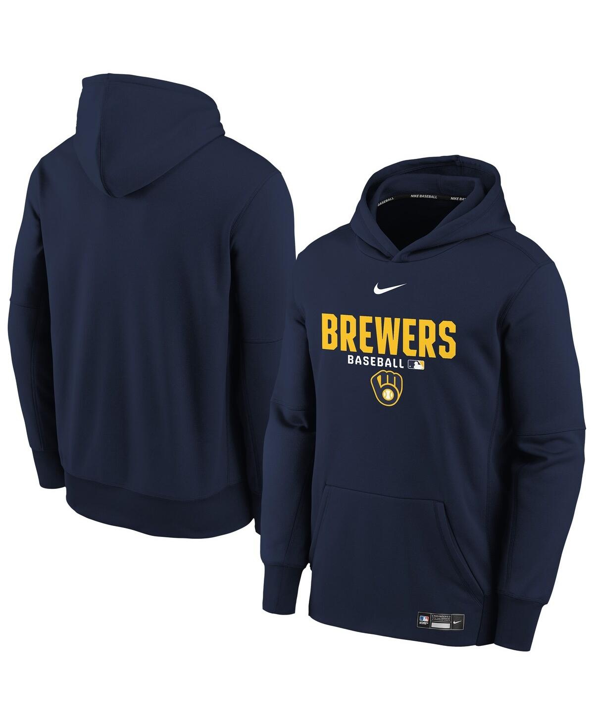 Click here for Nike Big Boys and Girls Navy Milwaukee Brewers Aut... prices