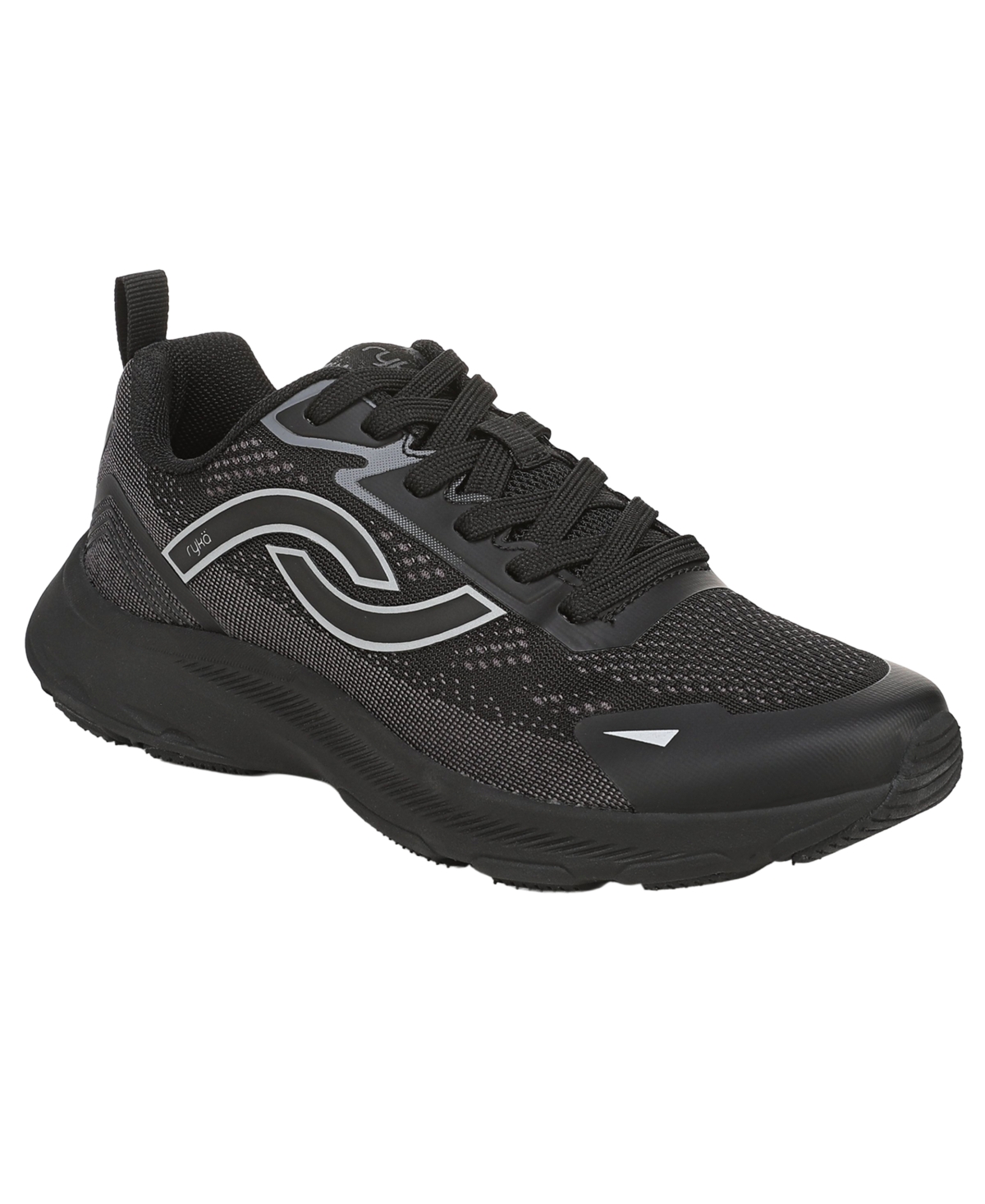 Click here for Ryka Womens Devine Walking Lace-Up Sneakers - Blac... prices
