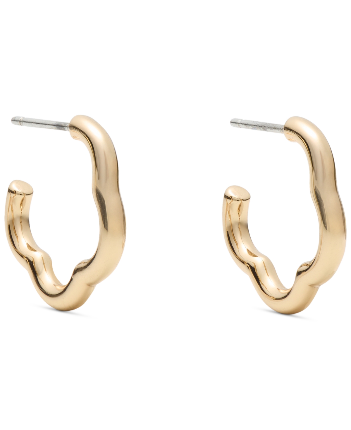 Click here for kate spade new york Gold-Tone Wave Huggie Earrings... prices