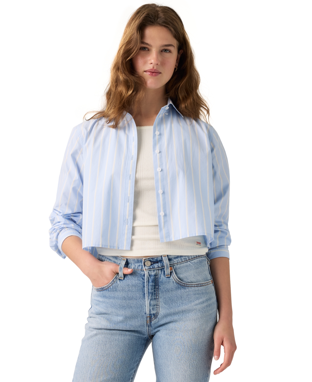 Click here for Levis Womens Sully Long-Sleeve Shirt - Adora Strip... prices