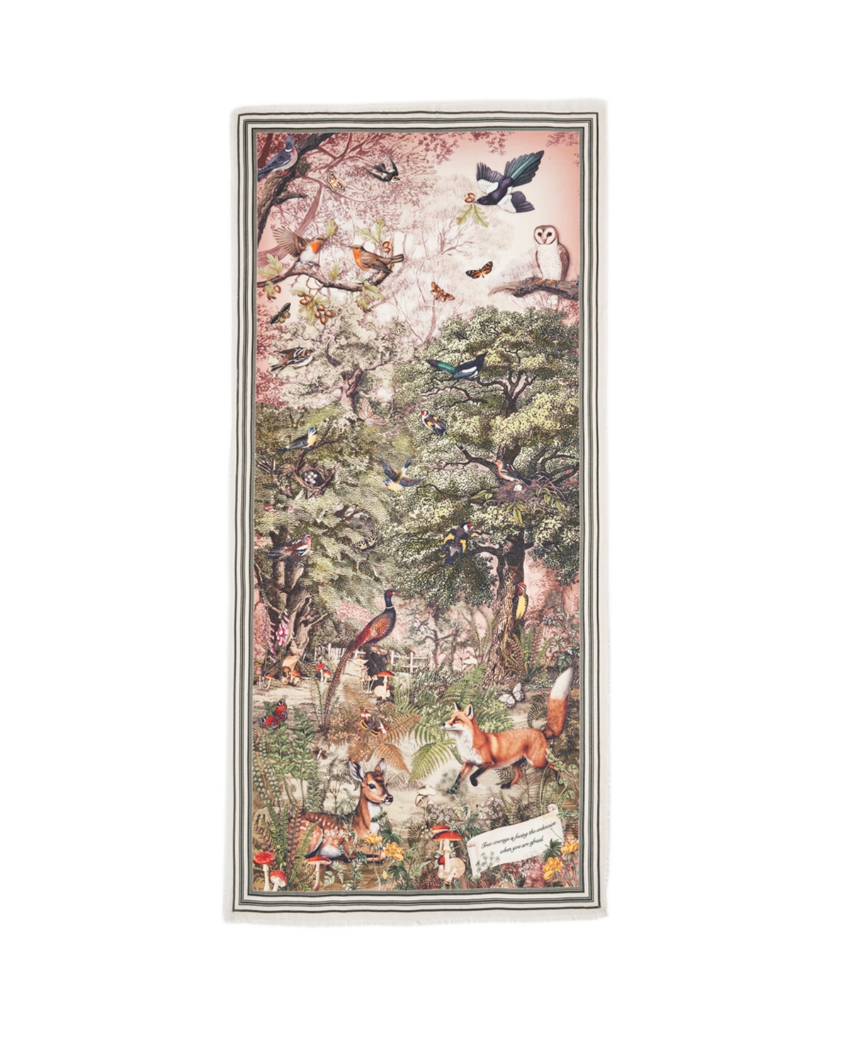 Click here for Fable England Womens Taupe Woodland Tales Long Sca... prices