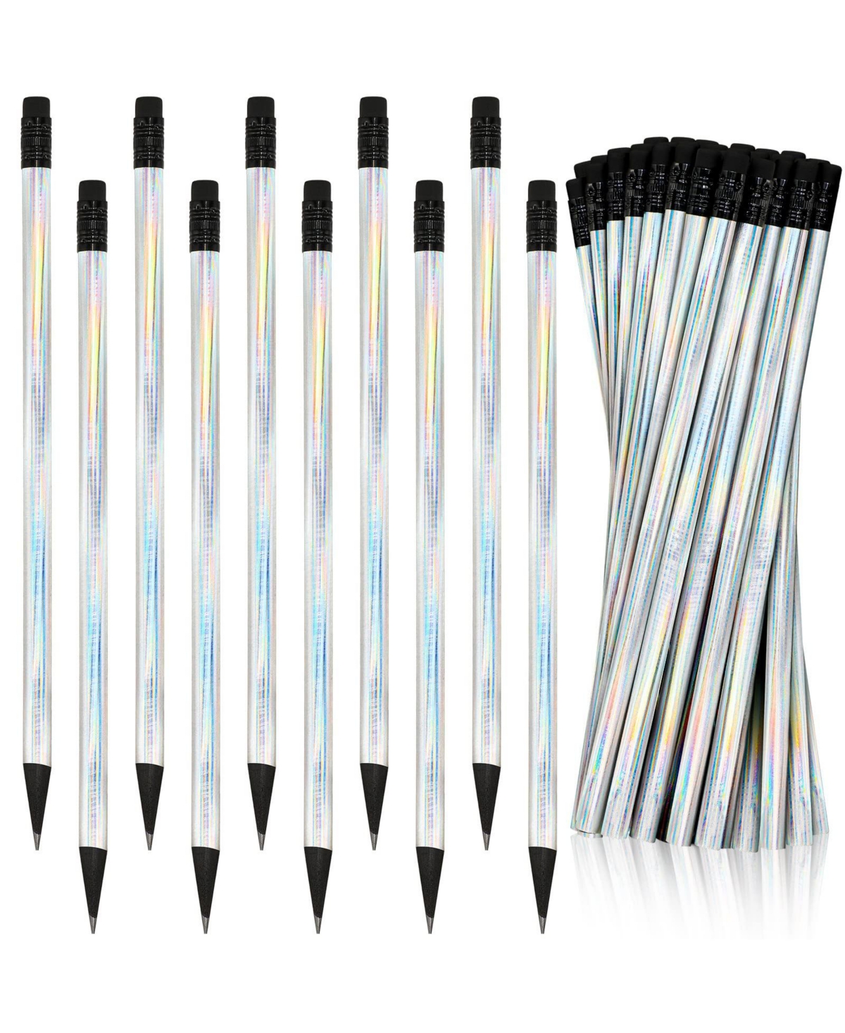 Click here for Gnuadz Black Wood Holographic Pencil With Eraser 3... prices