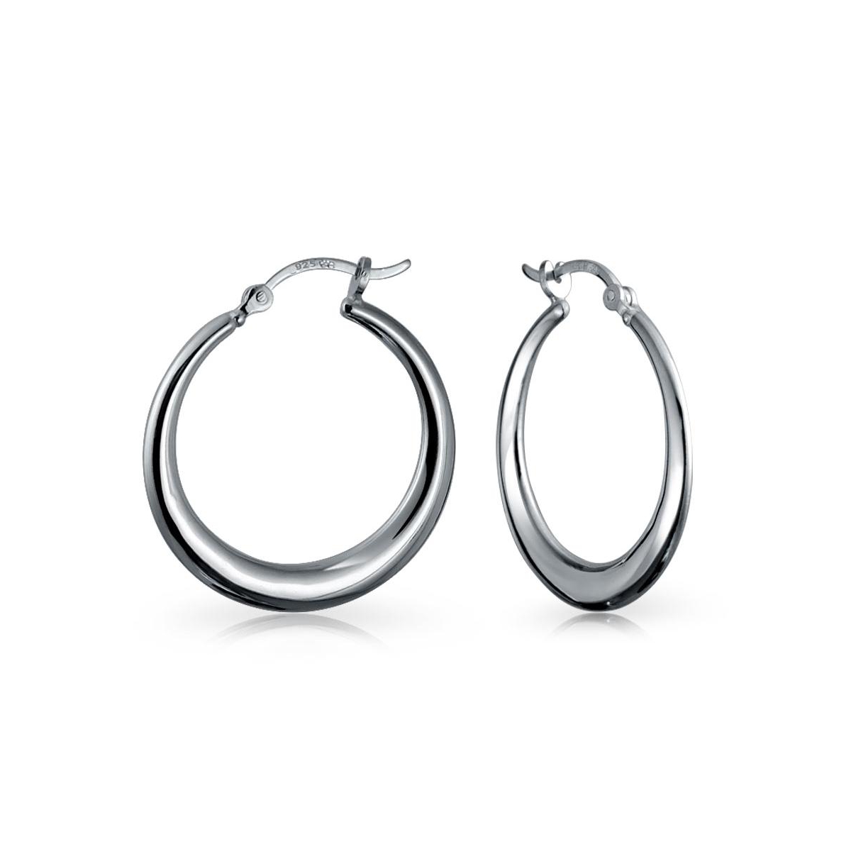 Click here for Bling Jewelry Simple Plain Circle Crescent Tapered... prices