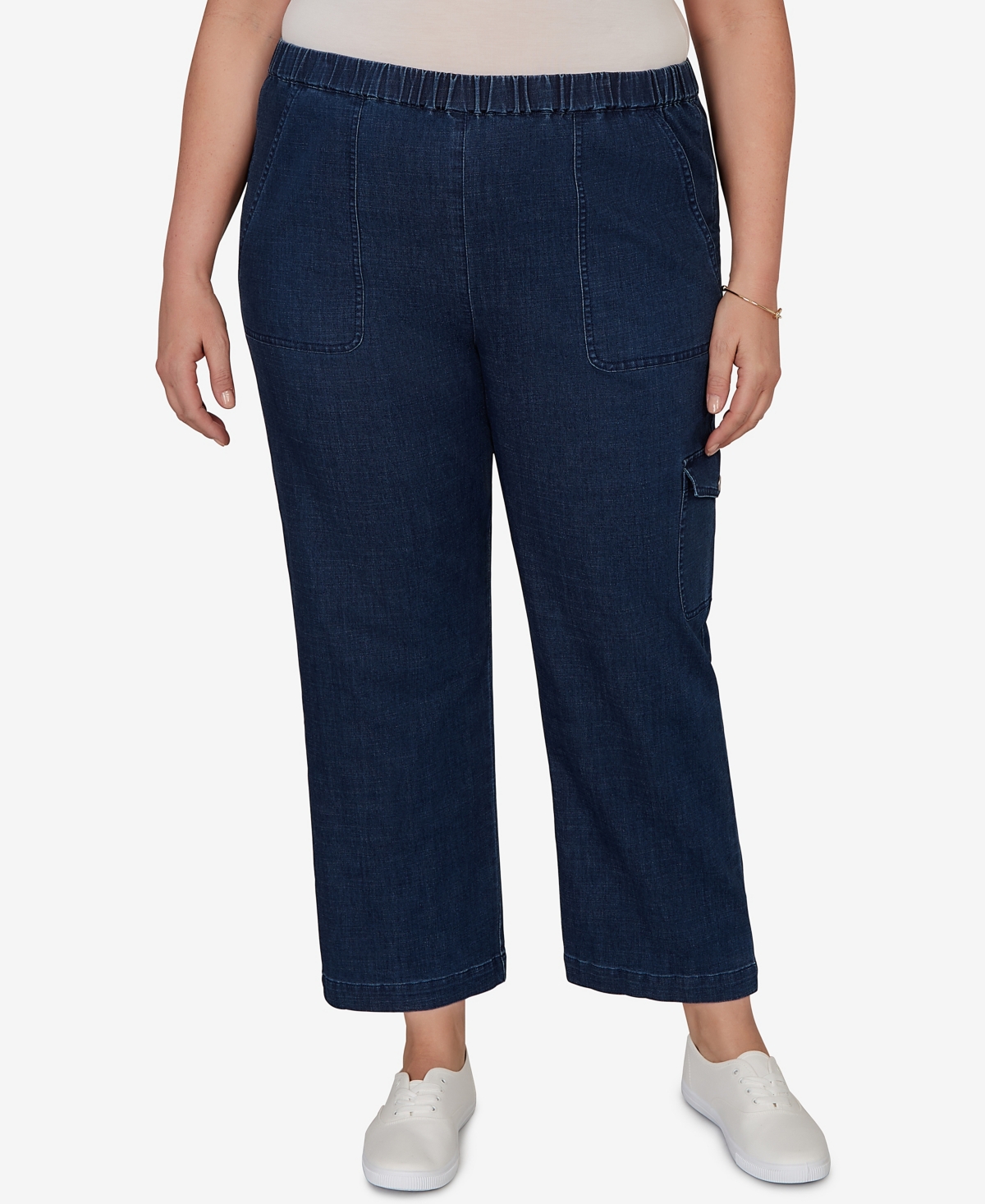 Click here for Alfred Dunner Plus Size Indigo Girls Pull On Cargo... prices