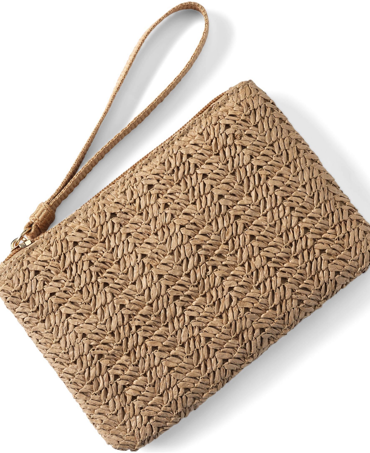 Click here for Lands End Straw Wristlet - Natural prices