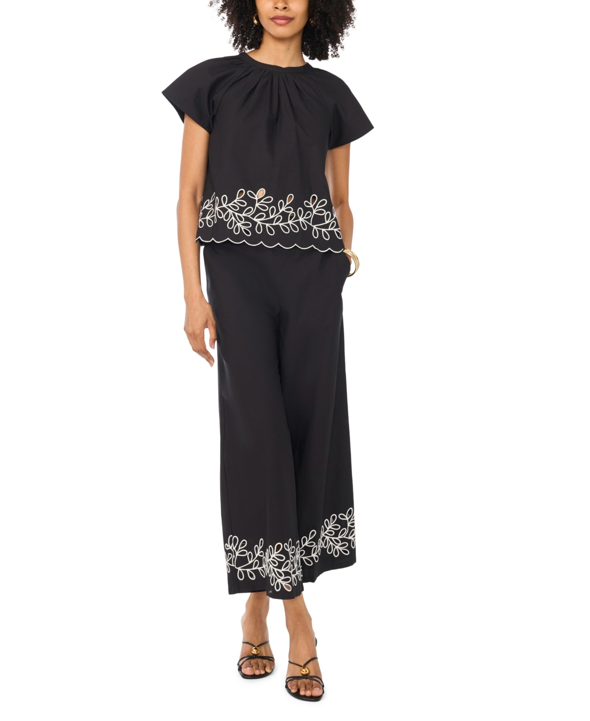Click here for Vince Camuto Womens High Rise Tie-Waist Scallop He... prices