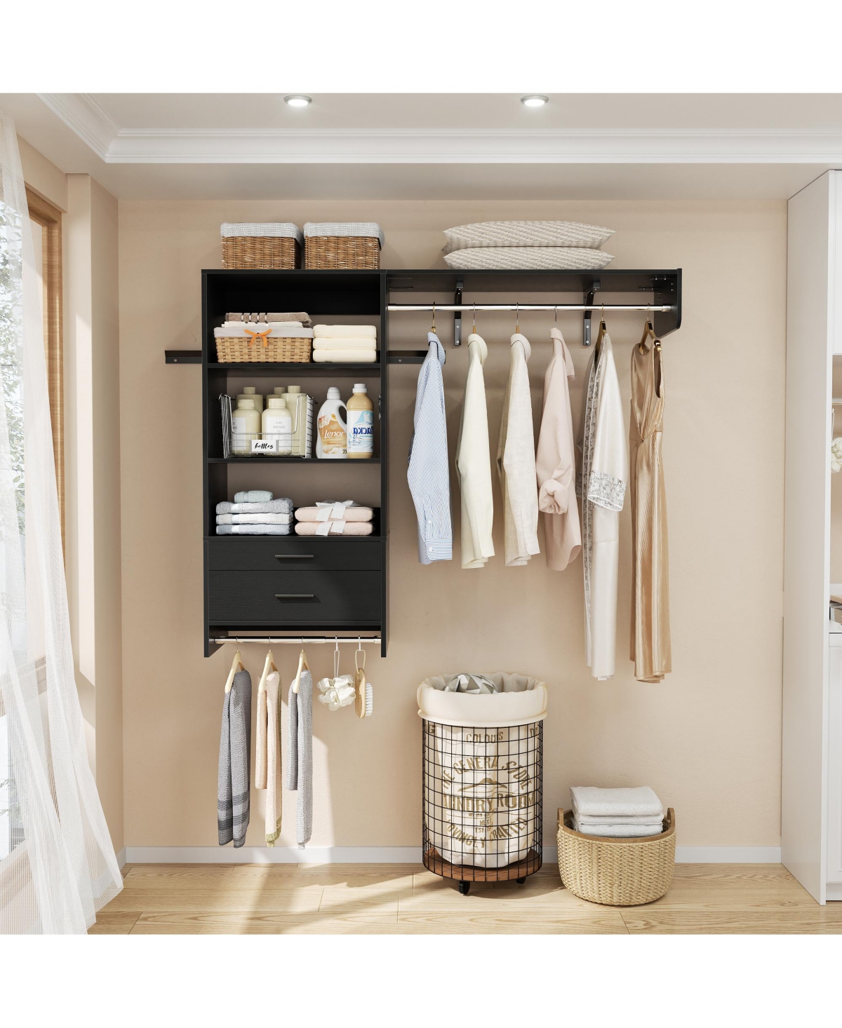 Click here for Aheaplus Closet Organizer System with Wood Drawers... prices