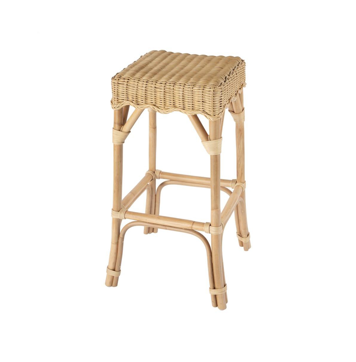 Click here for Butler Specialty Flora Rattan Scalloped Bar Stool... prices