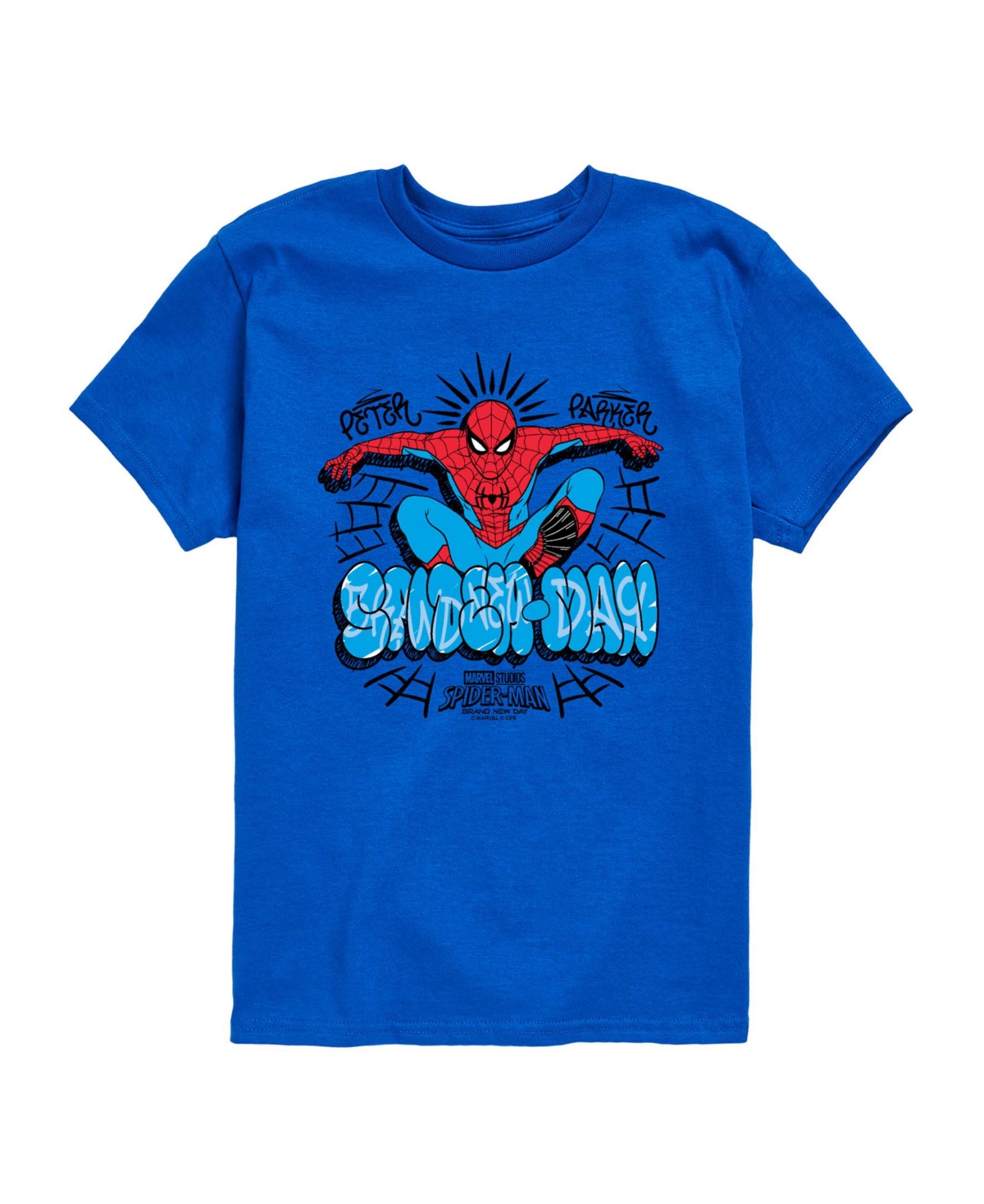 Click here for Marvel Boys 8-20 Spider-Man Graphic T-Shirt - Roya... prices