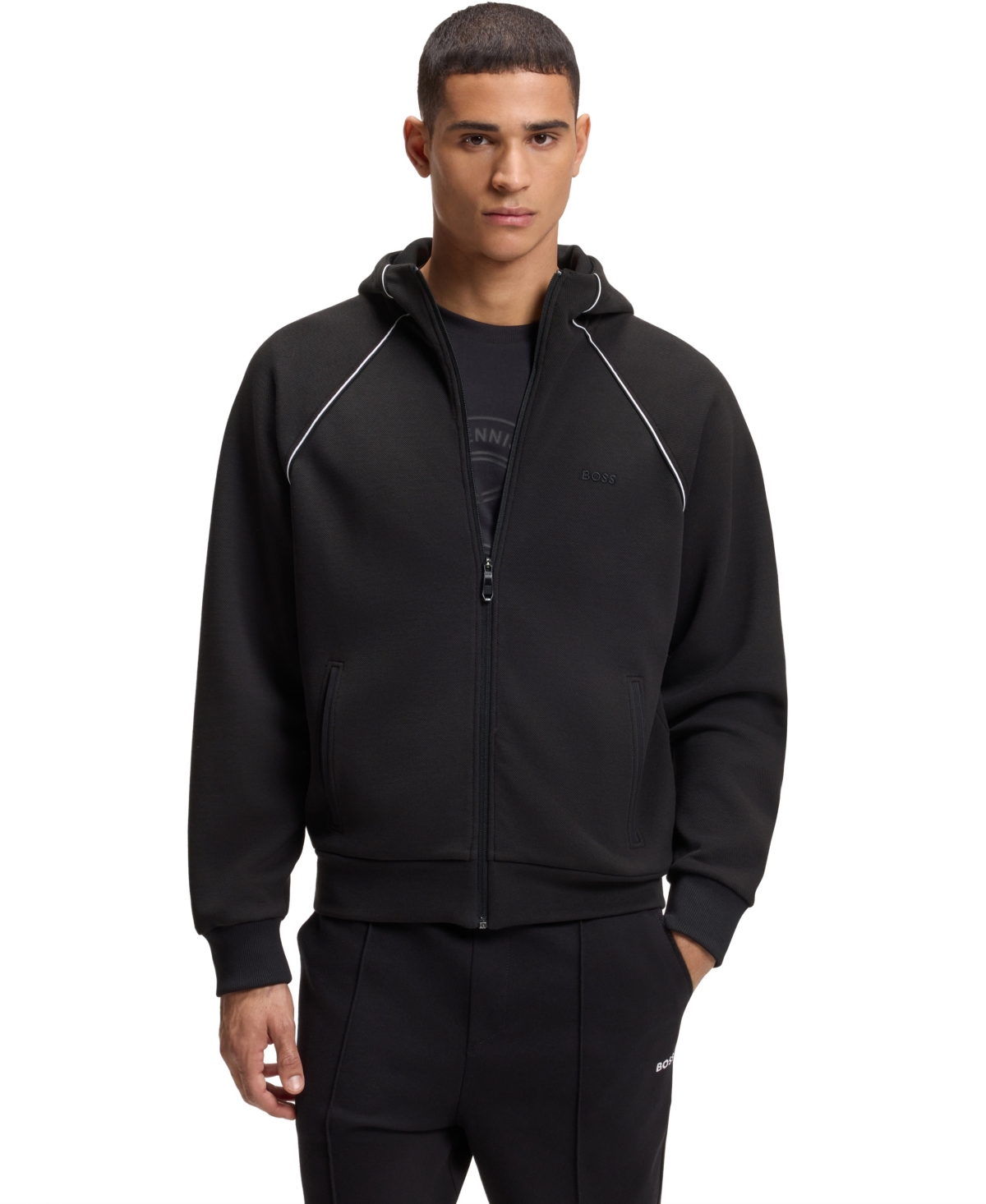 Click here for Boss by Hugo Boss Mens Piping Details Cotton-Blend... prices
