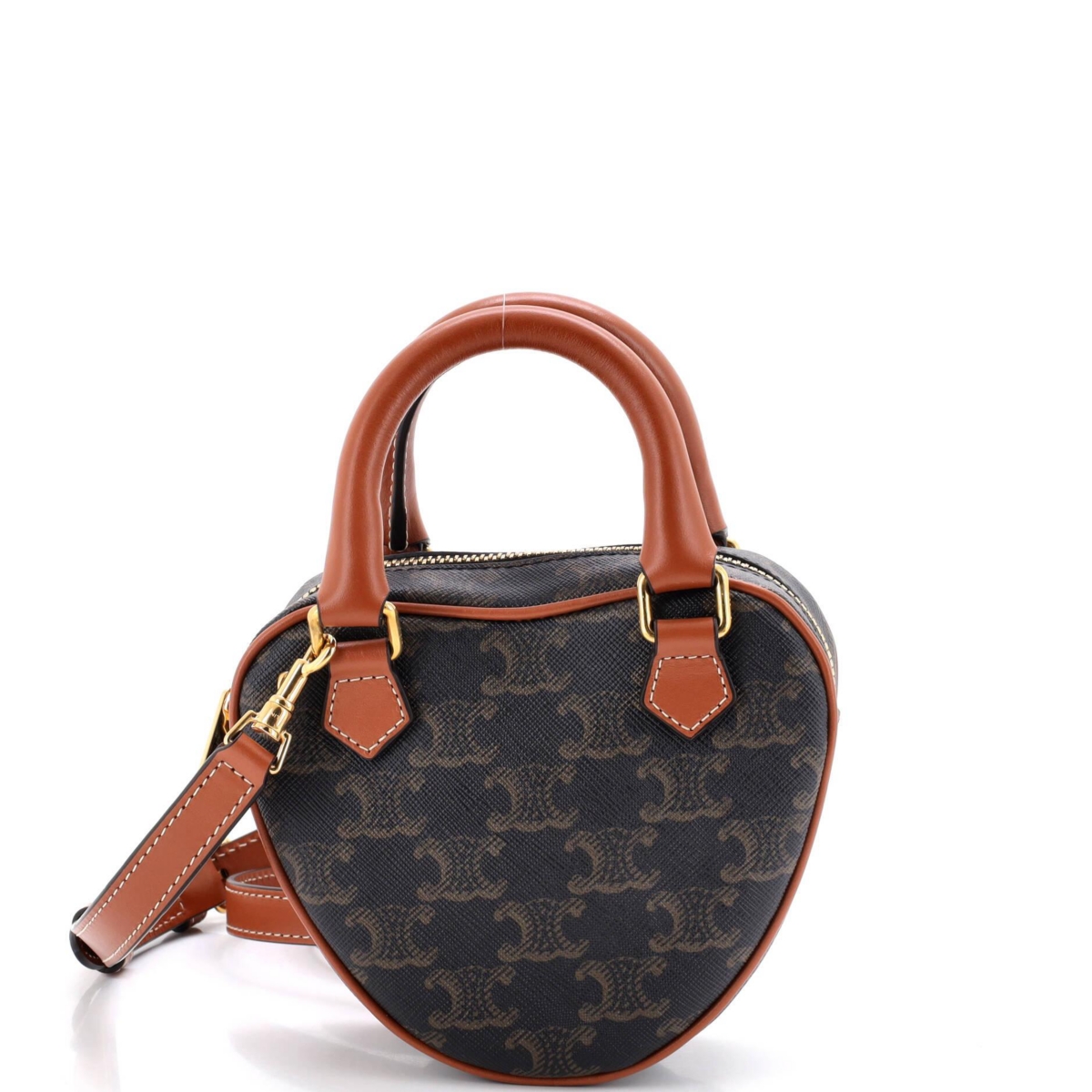 Click here for Pre-Owned Celine Medium Heart Bag Triomphe Coated... prices
