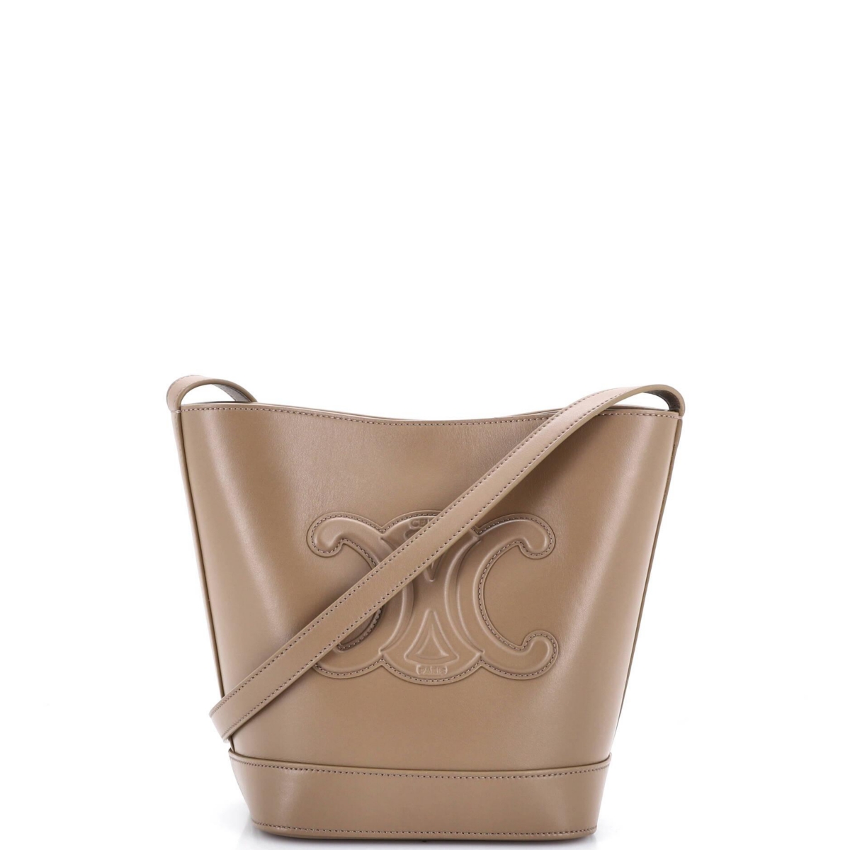 Click here for Pre-Owned Celine Small Cuir Triomphe Bucket Bag Le... prices