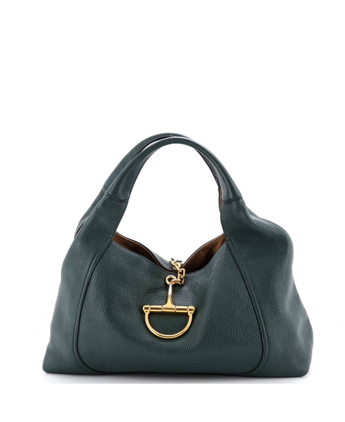 Click here for Pre-Owned Gucci Maxi Softbit Hobo Leather - Green prices