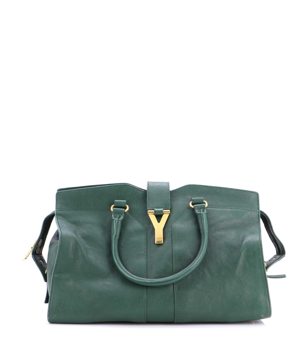 Click here for Pre-Owned Saint Laurent Medium Chyc Cabas Tote Lea... prices