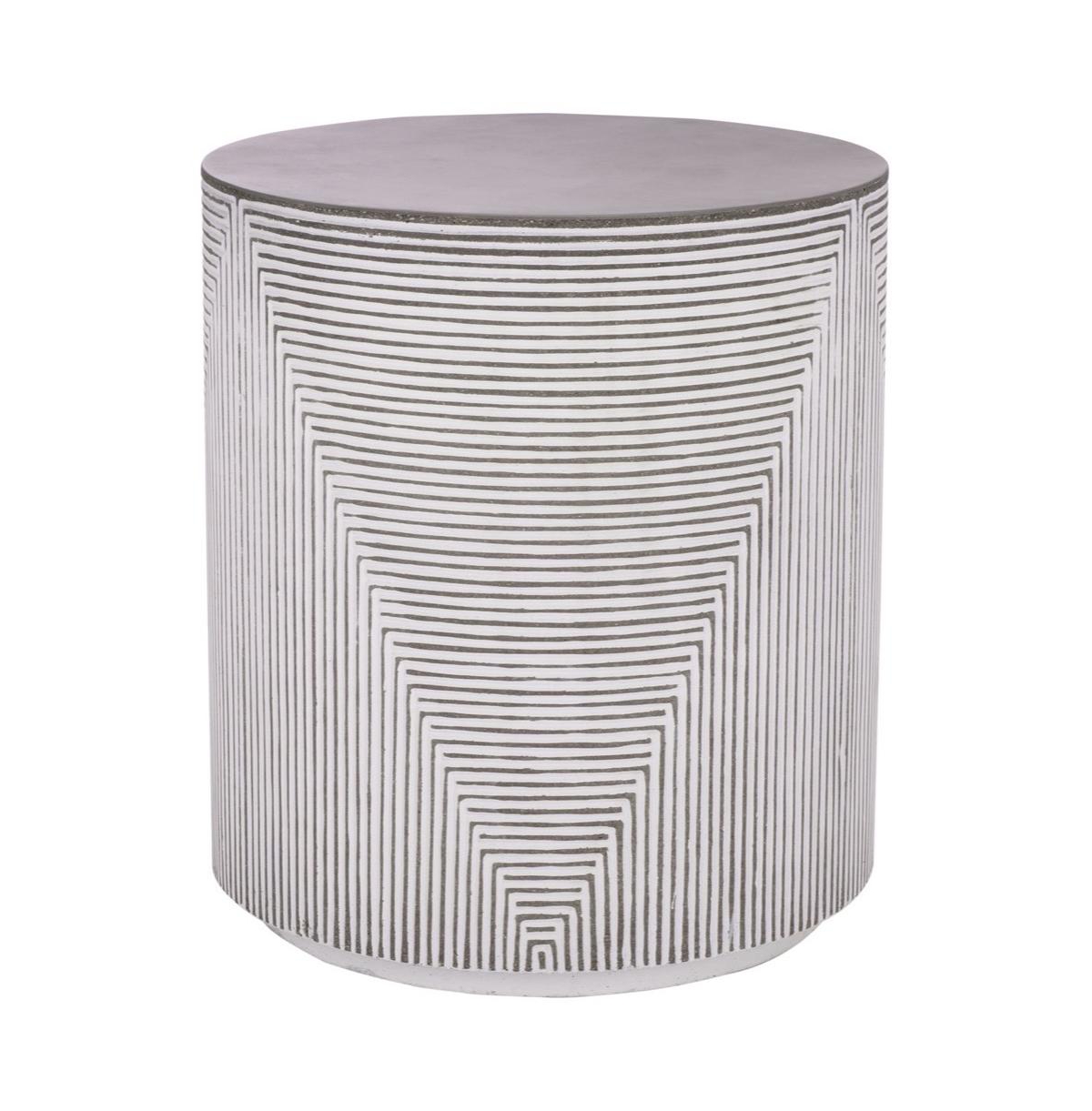 Click here for Safavieh Verona Outdoor Side Table - White/grey prices