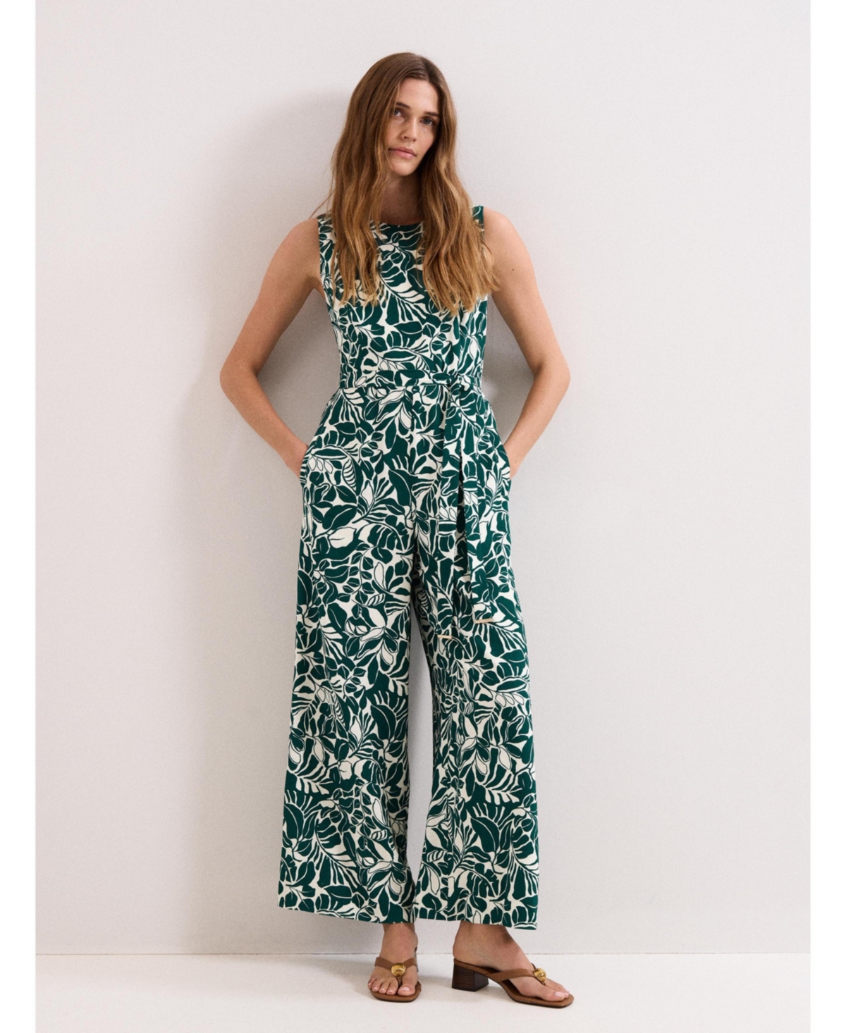 Click here for Phase Eight Womens Marta Jumpsuit - Medium Green prices