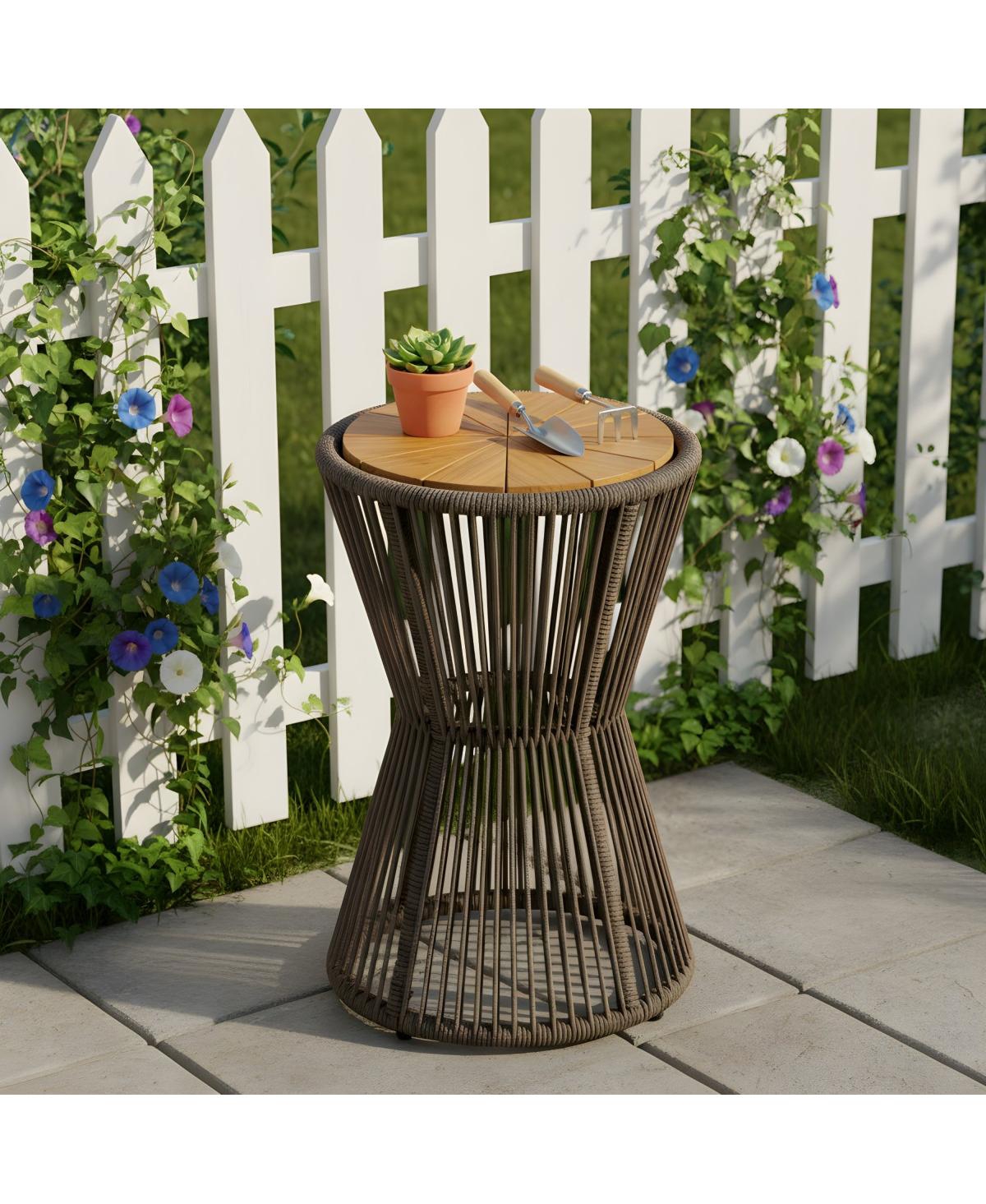 Click here for Streamdale Furniture Rope and Acacia Wood Hourglas... prices