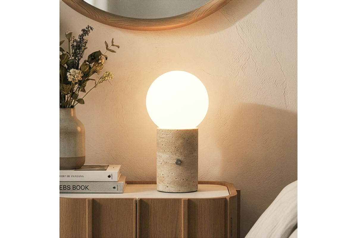 Click here for Kai 11" Dimmable Led Cement Modern Table Lamp... prices