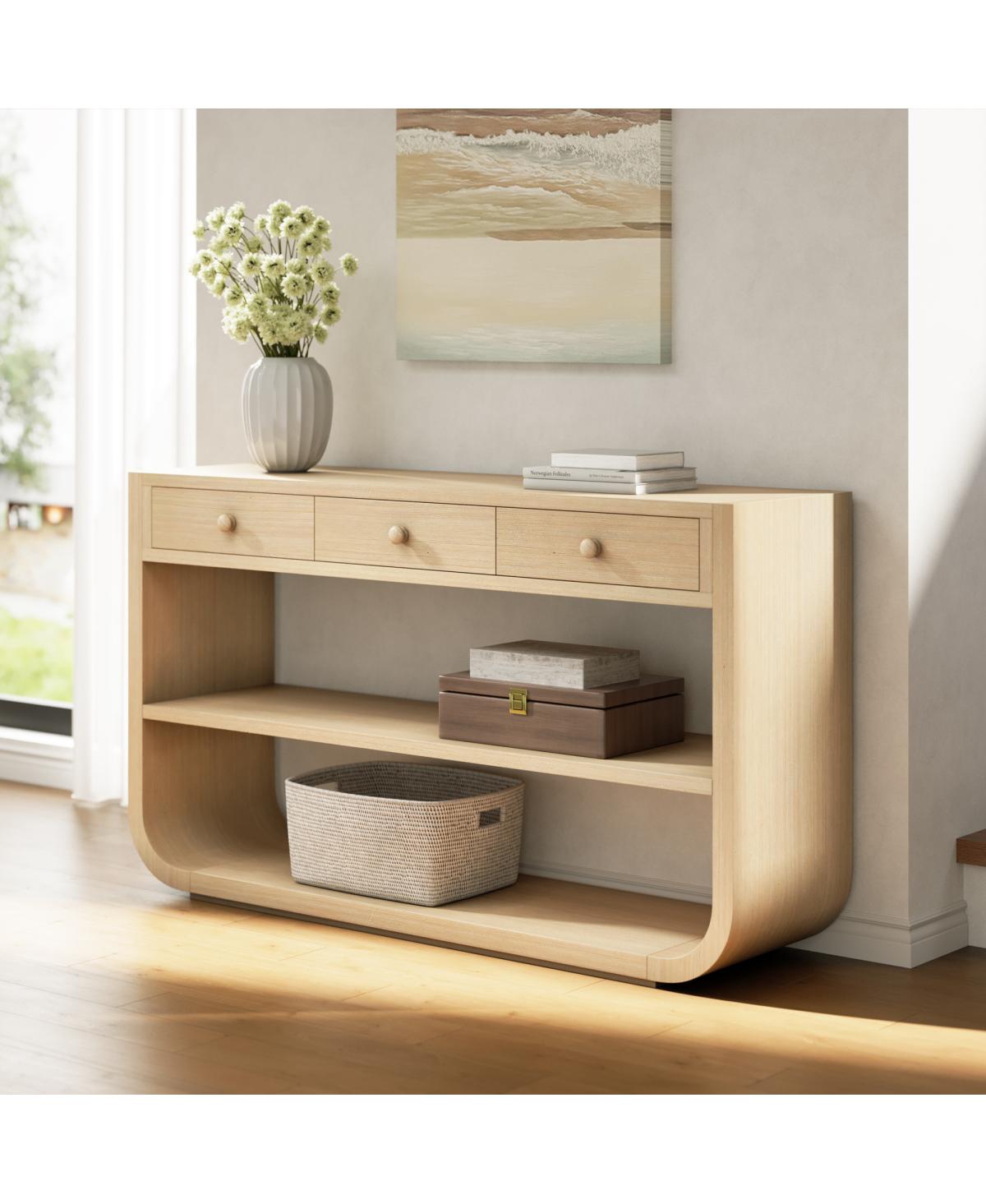 Click here for Streamdale Furniture Modern Curved Console Table w... prices