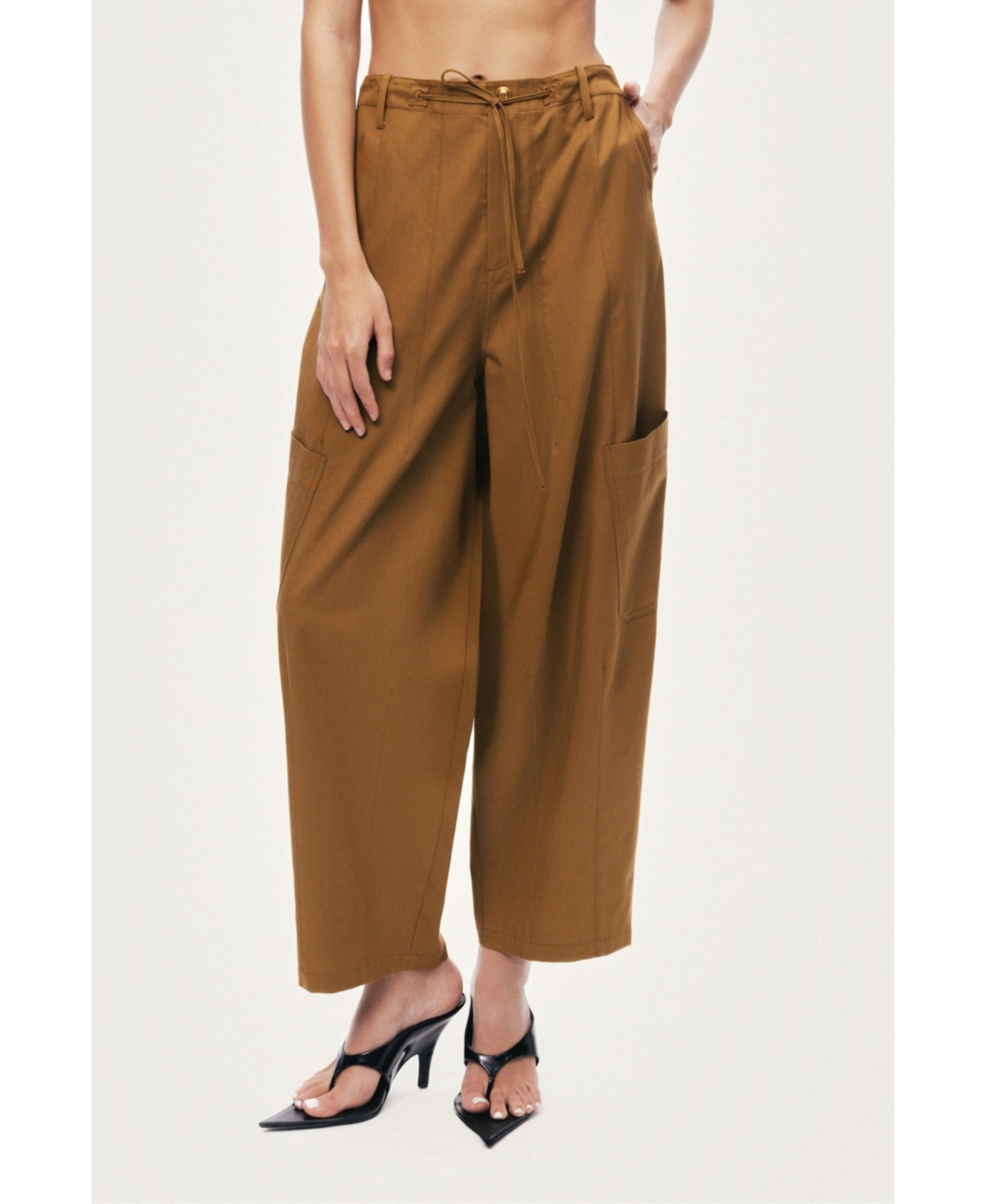 Click here for Nocturne Womens High-Waisted Cargo Pocket Pants -... prices