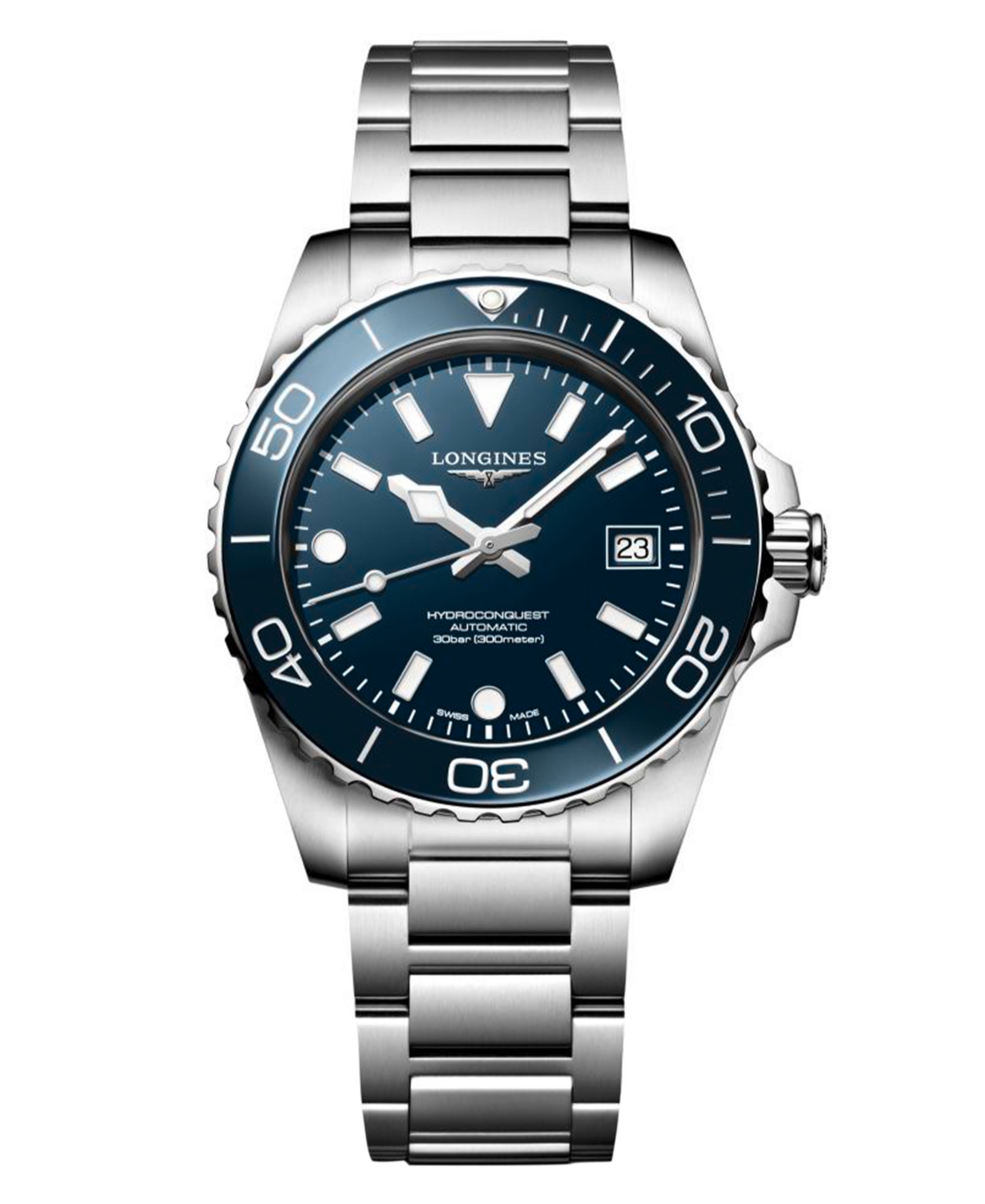 Click here for Longines Mens HydroConquest Silver Stainless Steel... prices
