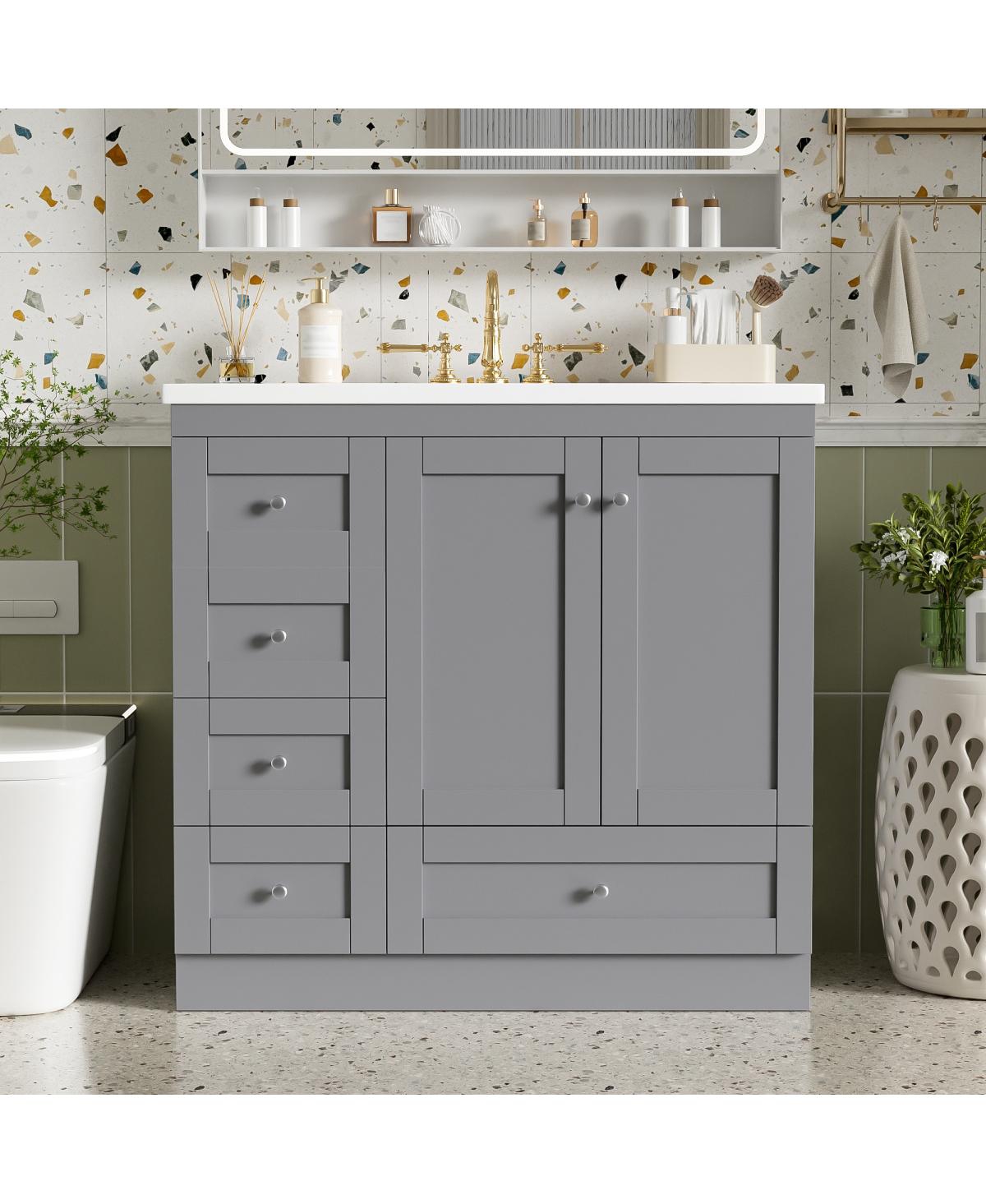 Click here for Sillysis 36 Inch Bathroom Vanity with Resin Sink... prices
