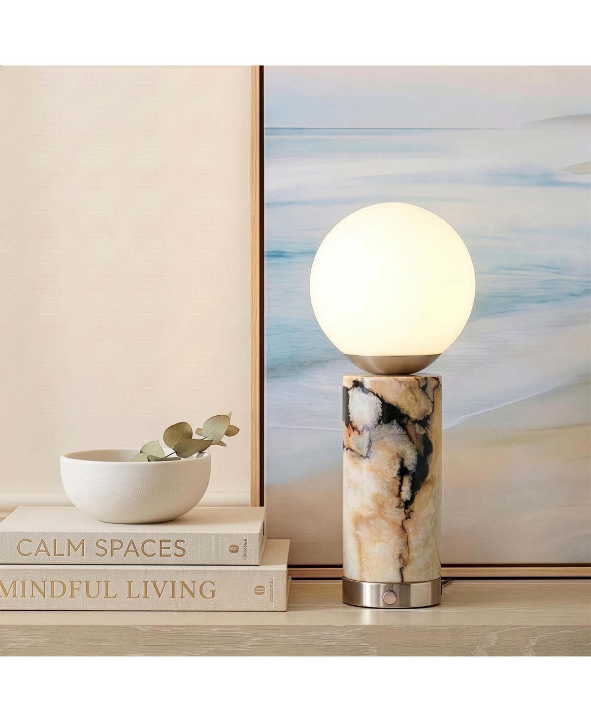 Click here for Aspen 14.5" Dimmable Led Marble Table Lamp wi... prices