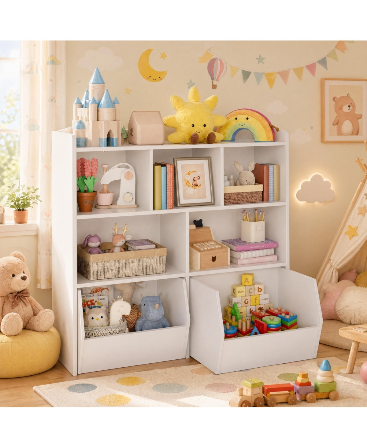 Click here for homfan Multifunctional Toy Storage Organizer  Kids... prices