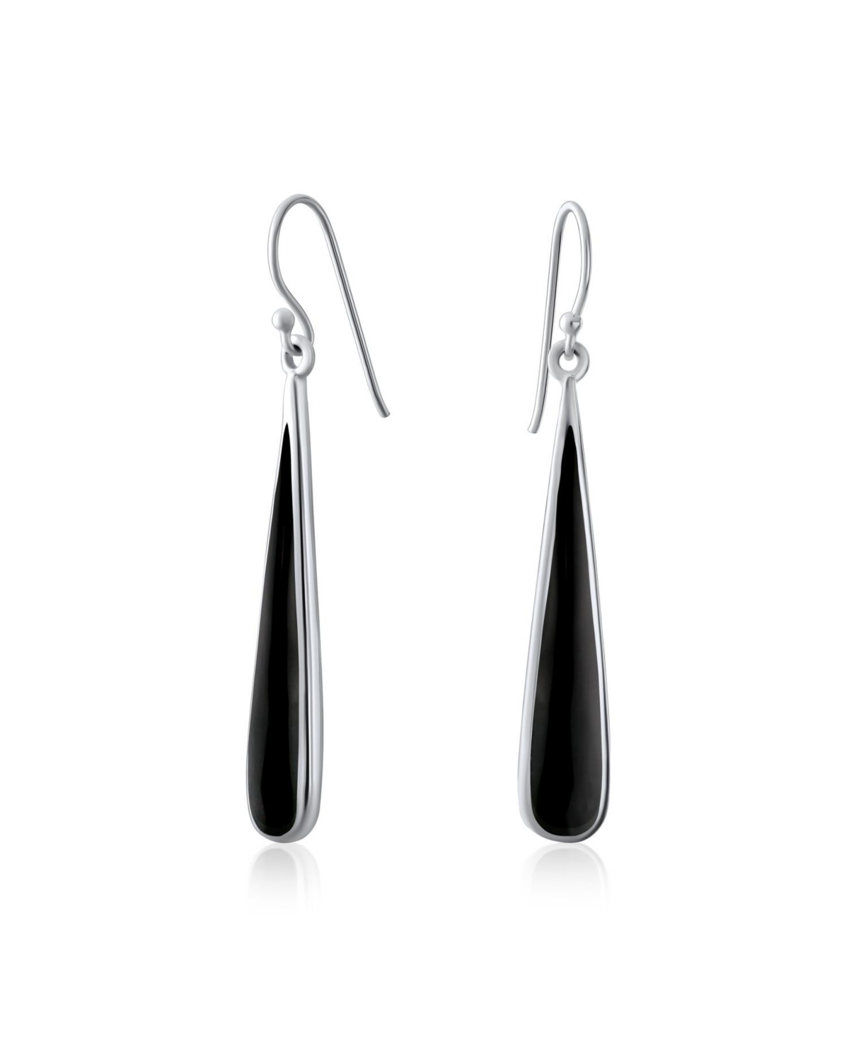 Click here for Bling Jewelry Simple Inlay Long Flat Teardrop Ston... prices